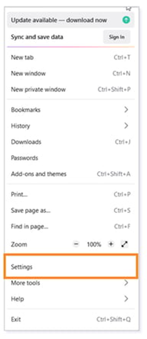 Disabling Proxy Settings