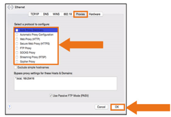 Disabling Proxy Settings