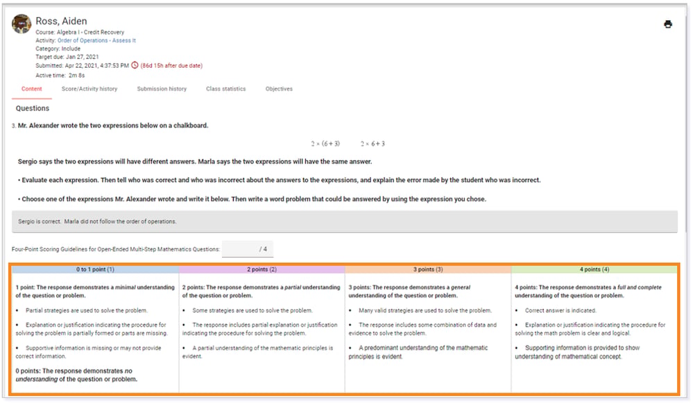 Lincoln Learning Online Assessments and Grading Resources