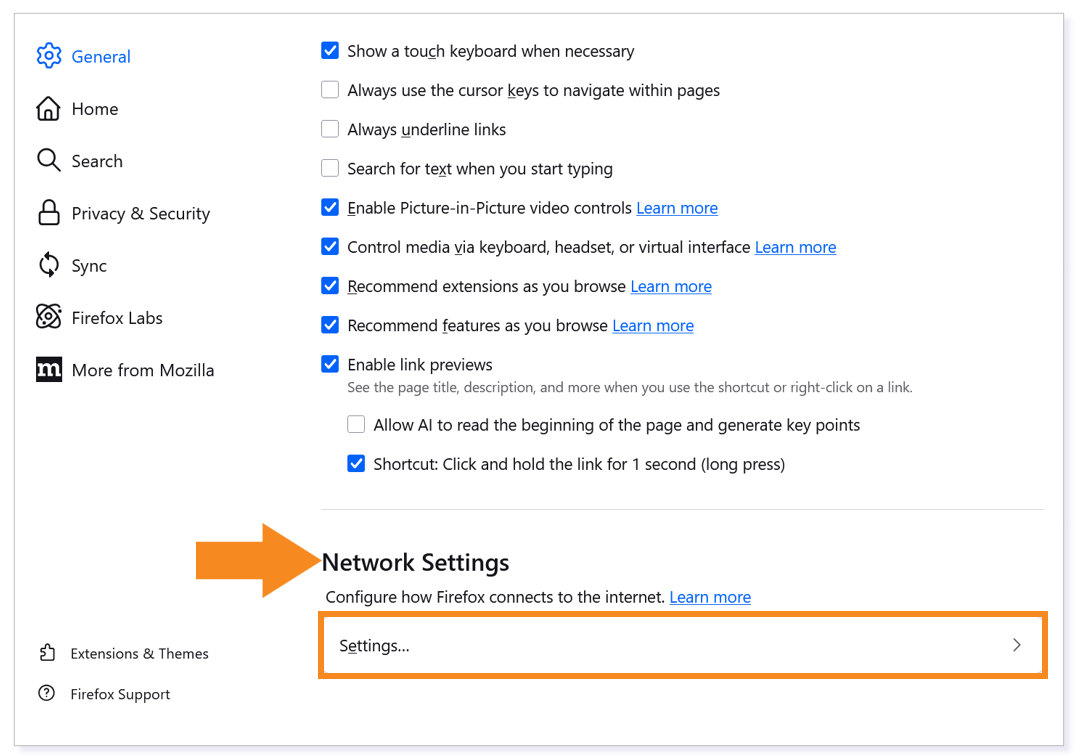 Disabling Proxy Settings