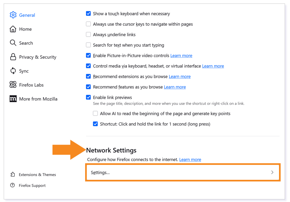 Disabling Proxy Settings