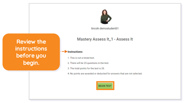 Submitting Online Assessments