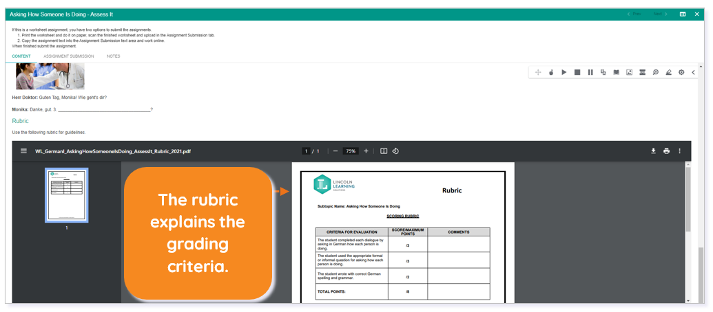 Viewing Teacher Feedback