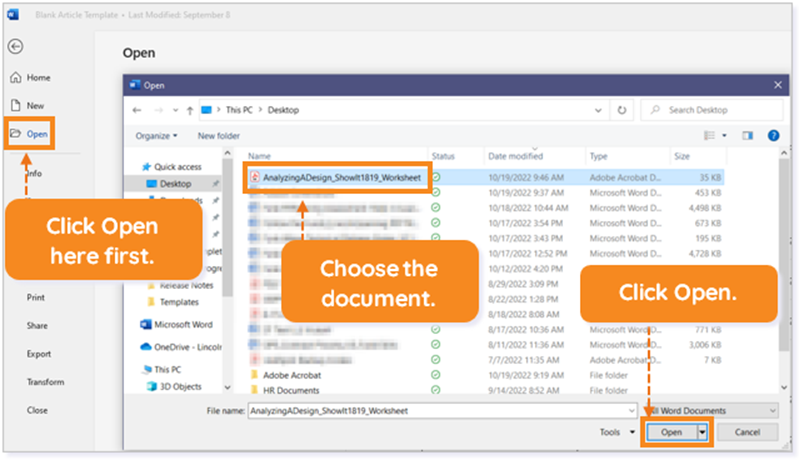 Converting Documents