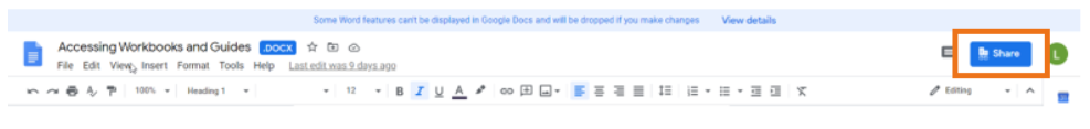 Google Drive and Google Docs Information